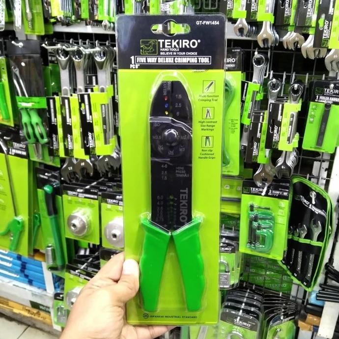 Jual Produk Baru!! Tekiro tang crimping 9" inch / tang kupas kabel ...