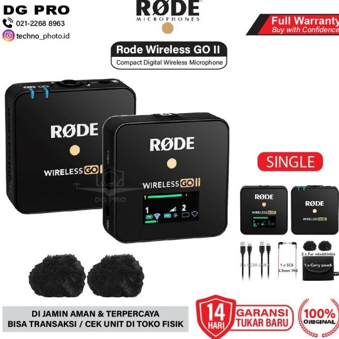 Jual sale! rode wireless go ii single digital wireless microphone ...