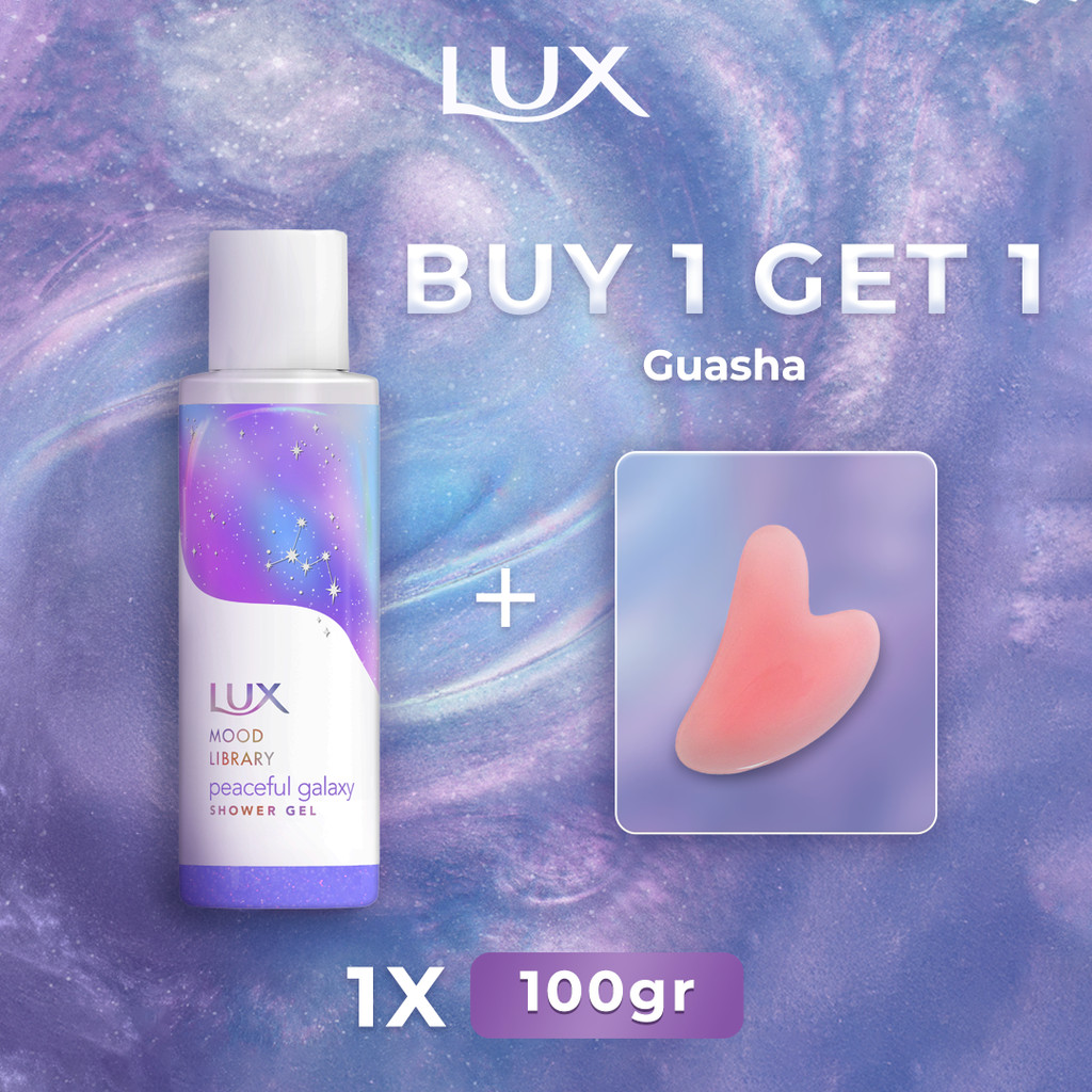 Jual Buy 1 Lux Peaceful Galaxy Shower Gel 100gr Get FREE Guasha ...