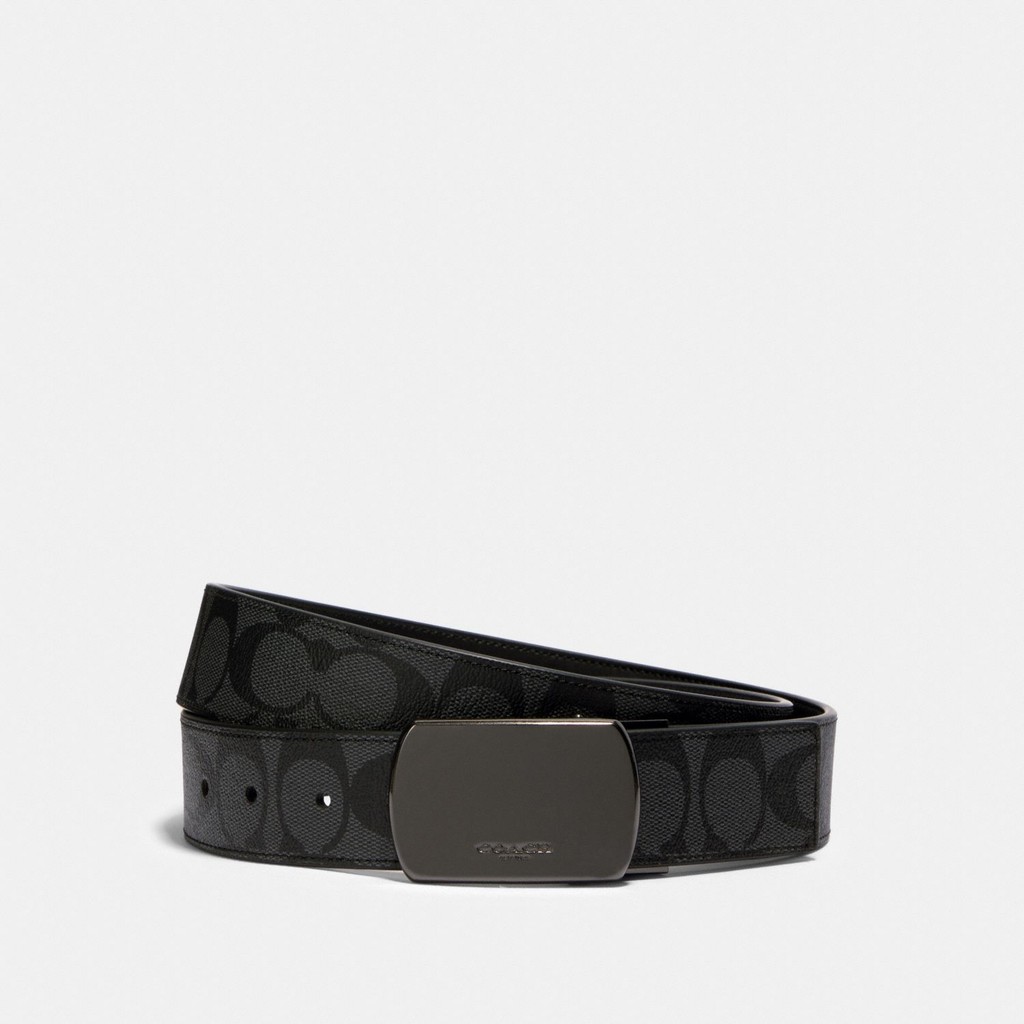 Jual Coach Plaque Buckle Cut To Size Reversible Belt in Signature, 38 ...