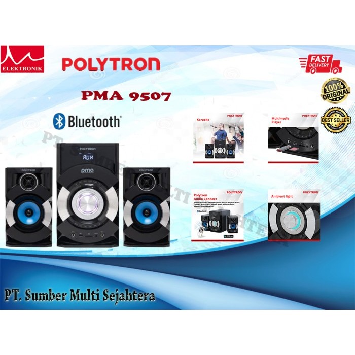 Jual Polytron Active Speaker Bluetooth PMA 9507 / PMA9507 Terbaru Berkualitas | Shopee Indonesia