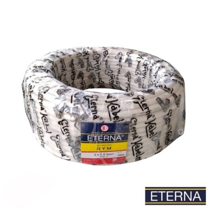 Jual Eterna Kabel Nym 2X1,5 50 Meter | Shopee Indonesia