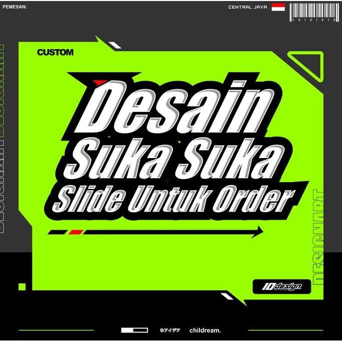 Jual PROMO 10 STIKER HOLOGRAM CUSTOM NAMA STIKER RACING CAR STICKER ...