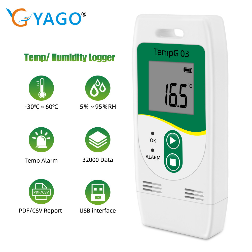 Jual Reyes Digital Usb Temperature Humidity Data Logger Thermometer Hygrometer Recorder Temp