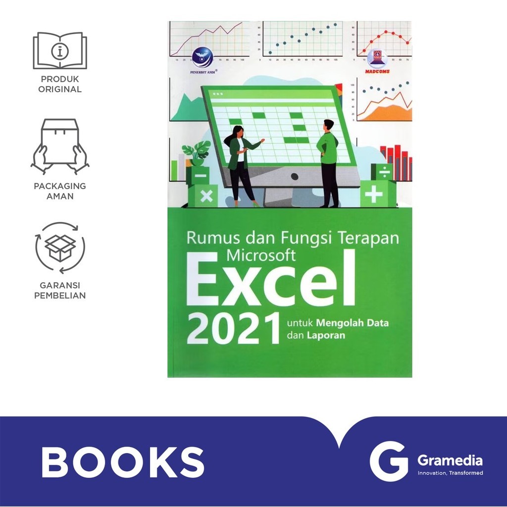 Jual Rumus dan Fungsi Terapan Microsoft Excel 2021 untuk Mengolah Data dan Laporan ( Madcoms ...