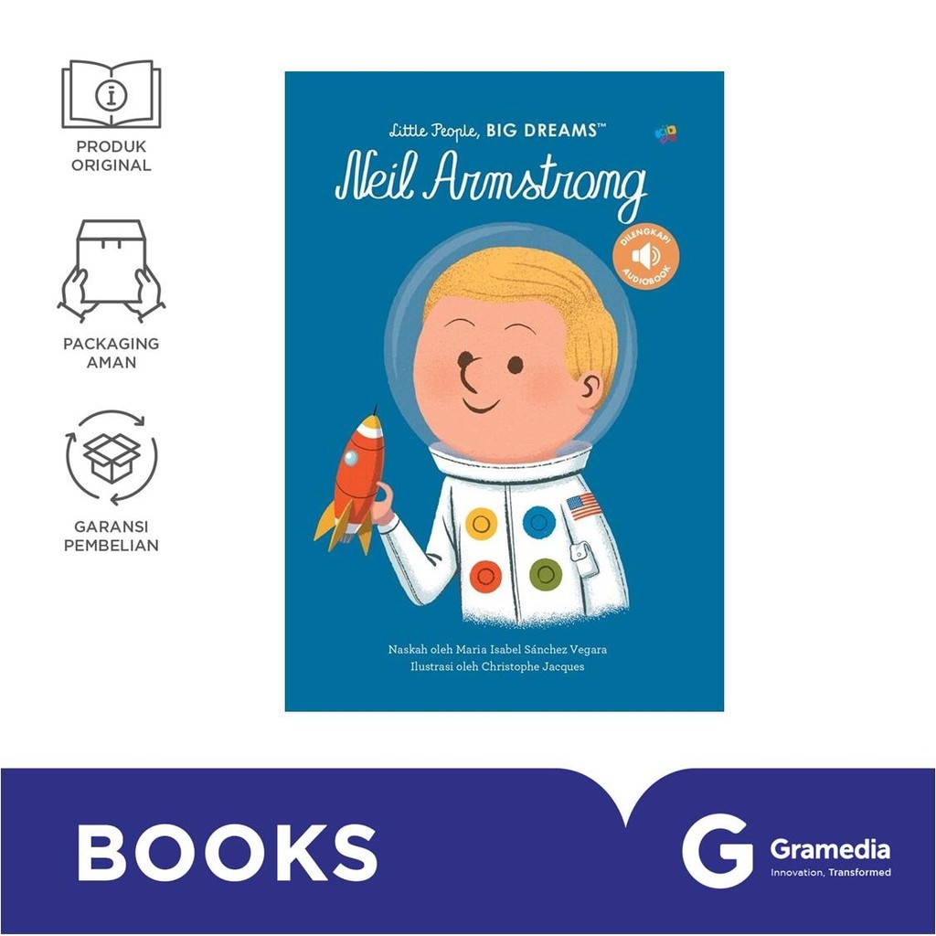 Jual Little People Big Dreams: Neil Armstrong (Maria Isabel Sanchez ...
