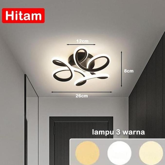 Jual INVENTAR LOKAL CODCHARLCOMY 3 WARNA LAMPU PLAFON LED LAMPU HIAS ...