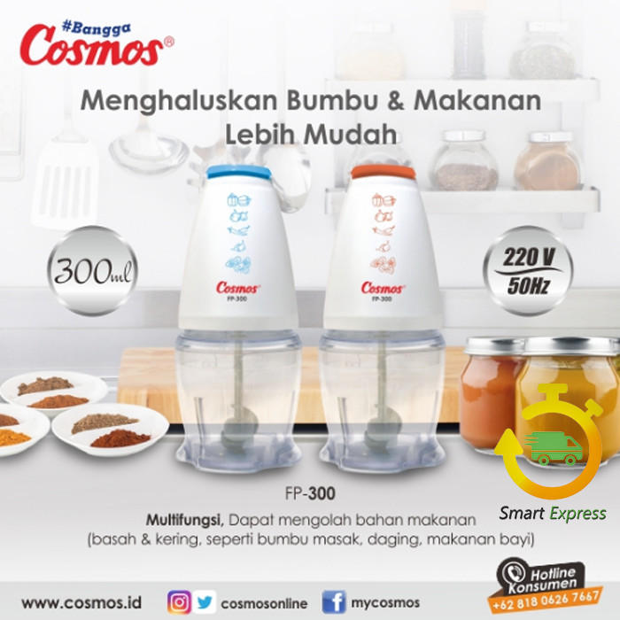 Jual TERBARU! CHOPPER / FOOD PROCESSOR COSMOS FP 300 - (300ML) | Shopee ...