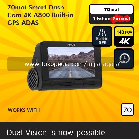 Jual 70 MAI 70MAI A800 DASH CAM DVR CAR ADAS GPS 4K DASHCAM 3840P ORIGINAL DAN TERPERCAYA ...