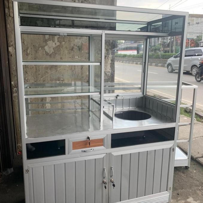 Jual Premium Gerobak Etalase Mie 130 Cm | Shopee Indonesia