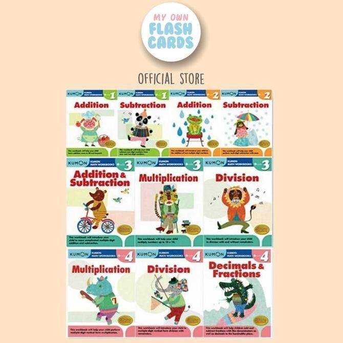 Jual Set Isi 10 Buku Kumon Math Workbooks - Set Of 10 Books Matematika ...