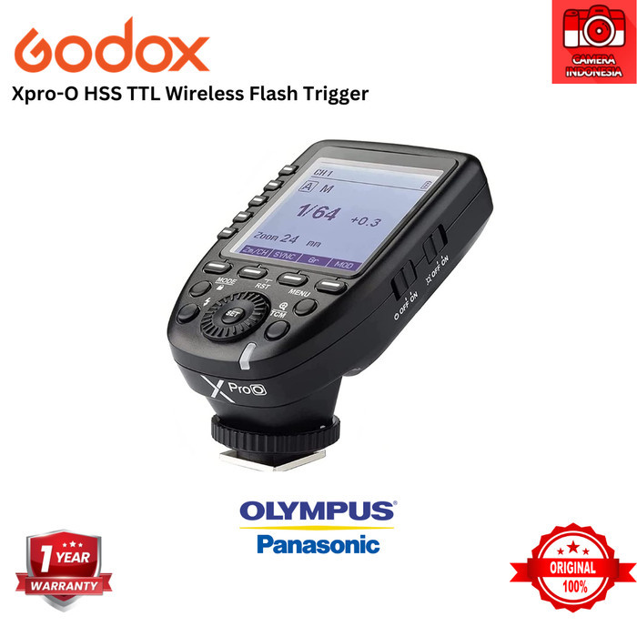 Jual Godox Xpro-O TTL HSS Wireless Flash Trigger for Olympus Panasonic Camera | Shopee Indonesia