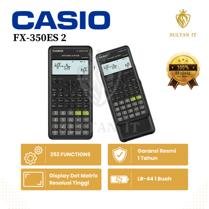 Jual Kalkulator Scientific Casio Fx 350Es Plus 2 Original | Shopee Indonesia
