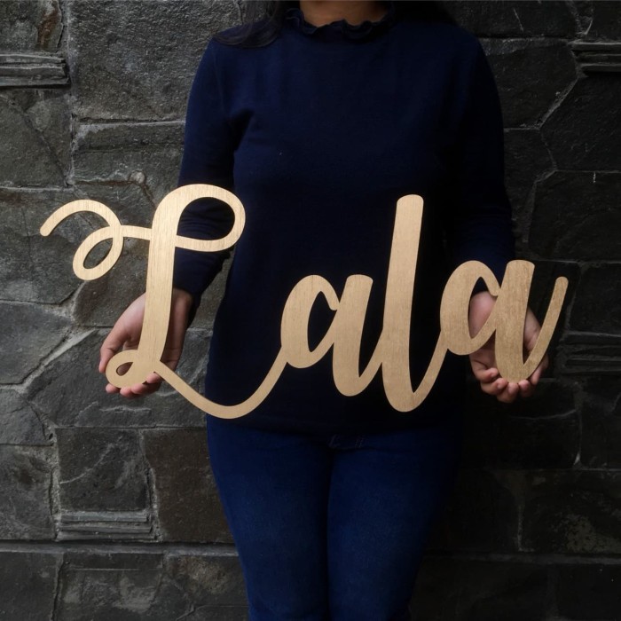 Jual Custom Wall Name 70 cm | Backdrop Sign Akrilik | Shopee Indonesia