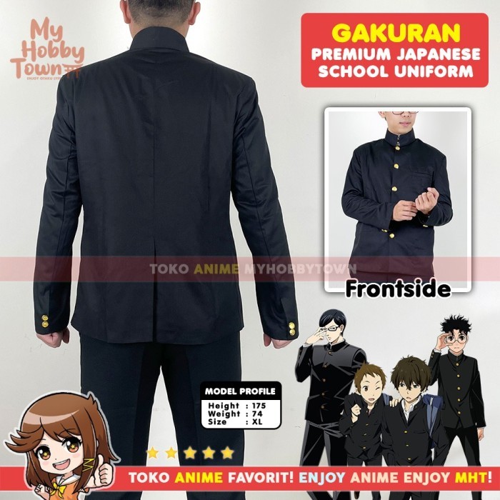 Jual Blazer Gakuran Anime Seragam Sekolah Jepang Japanese School ...