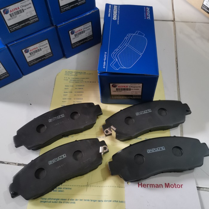 Jual Rem depan Brake Pad Akebono Honda CRV turbo RW / Crv gen3 gen4 RE RM 2007-2016 ORIGINAL AN ...