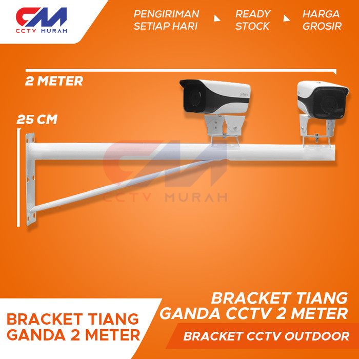 Jual TERBARU! BRACKET DOUBLE CCTV POLE MOUNT BRACKET TIANG GANDA 2 ...