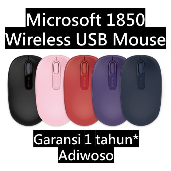 Jual Microsoft 1850 Wireless Mobile Mouse | Shopee Indonesia