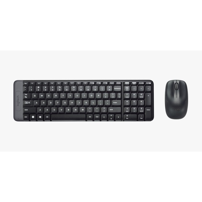 Jual Keyboard Mouse Logitech Wireless Combo MK220 Original | Shopee ...