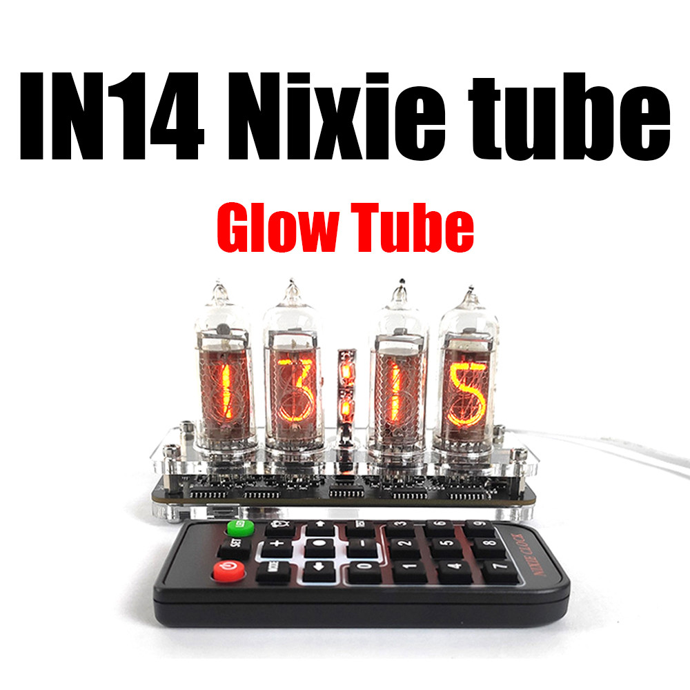 Jual HWG 4 digit IN14 Nixie tube IN-14 Glow Tube clock Base W TYPE-C ...