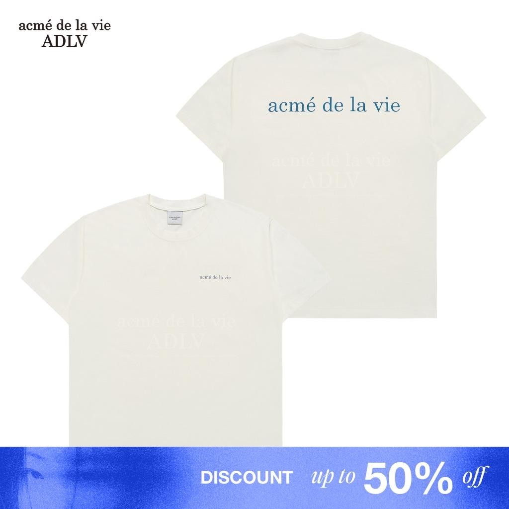 Jual [ADLV] Basic Logo Bio Washing Short Sleeve T-Shirt Cream - Kaos ...