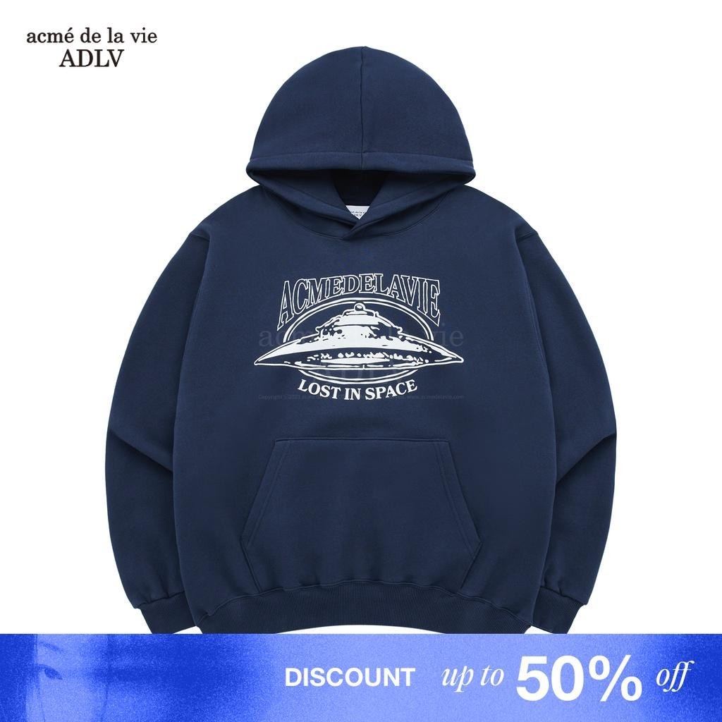 Jual [ADLV] Lost In Space Hoodie Navy - Hoodie Oversized Fit Unisex ...