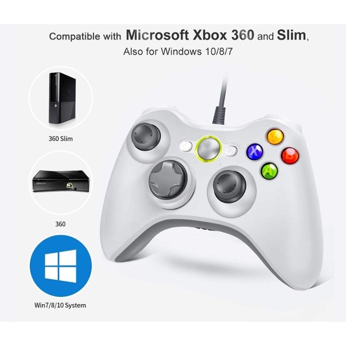 Jual Stik Stick XBOX 360 Warna BIRU Stik PC Laptop Kabel BONUS ...