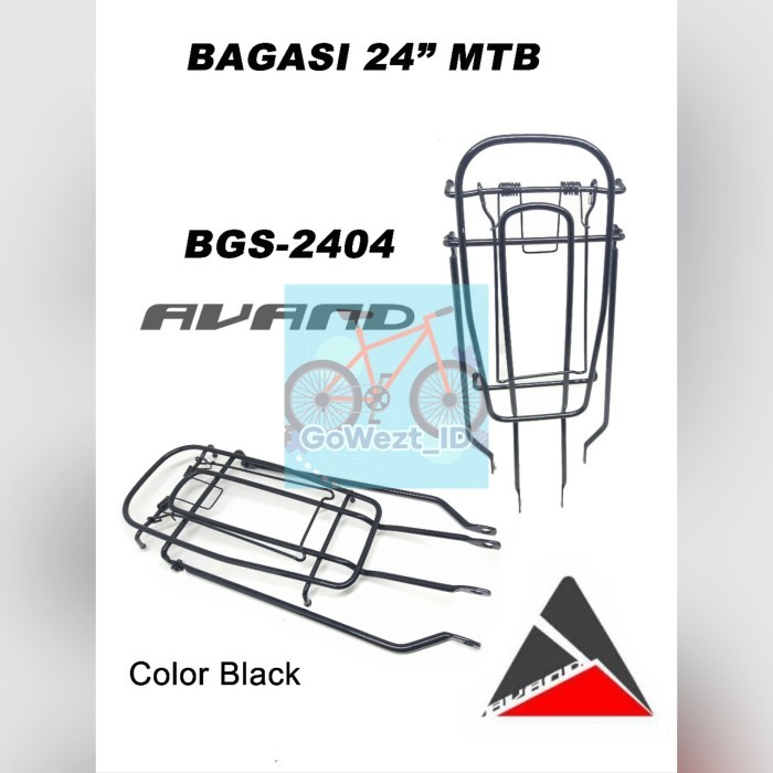 Jual Bagasi Boncengan Jok Belakang Besi Sepeda Ukuran 24 Avand Ctb Mini ...
