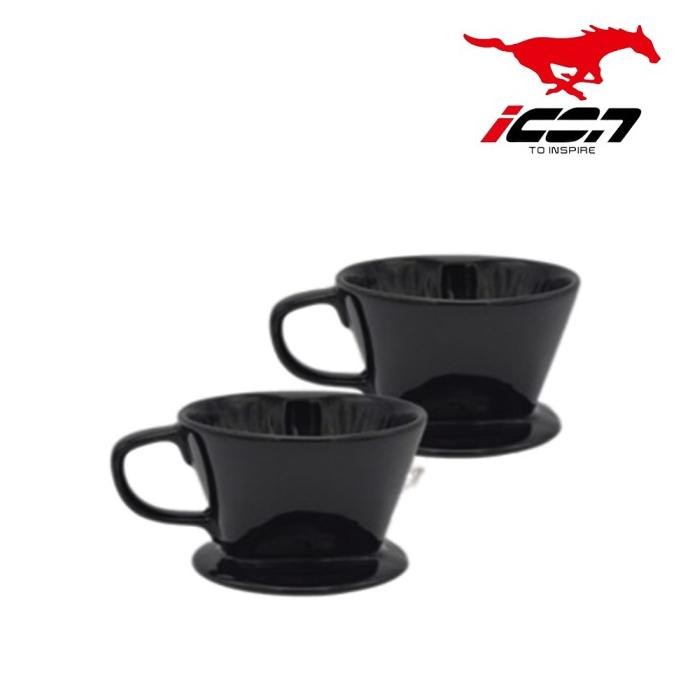 Jual V60 COFFEE DRIP FLAT BOTTOM CERAMIC BLACK DRIPPER FILTER KOPI ...