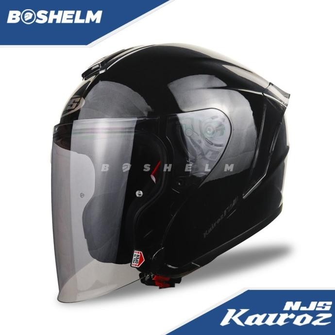 Jual HELM NJS KAIROZ V2 SOLID HELM HALF FACE SNI | Shopee Indonesia