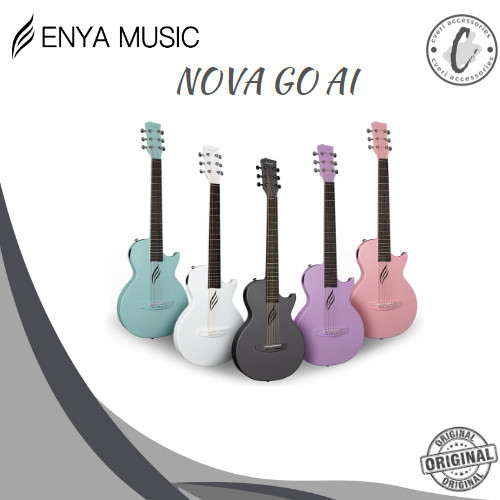 Jual Enya Nova Go AI Smart Carbon Fiber Gitar Akustik Elektrik | Shopee Indonesia