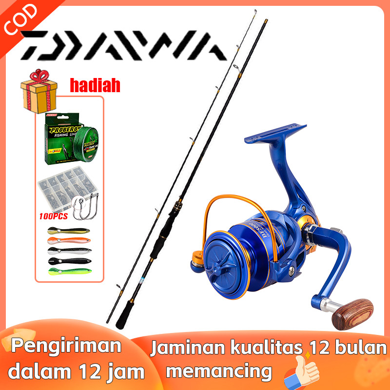 Jual DAIWA Set Pancing 1.6m-2.7m Joran Pancing 2000-7000 Reel Pancing ...