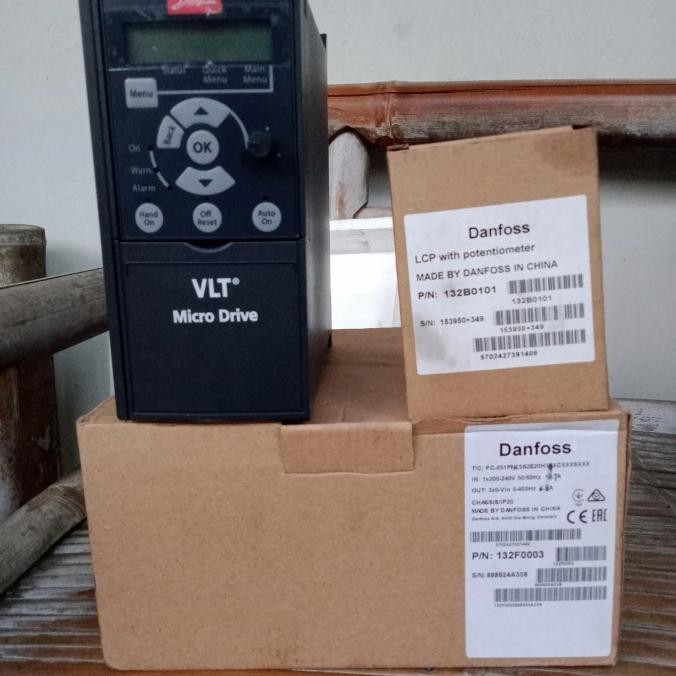 Jual inverter danfoss vlt micro Drive FC-051P1K5 1,5kw input 1pase 220v ...