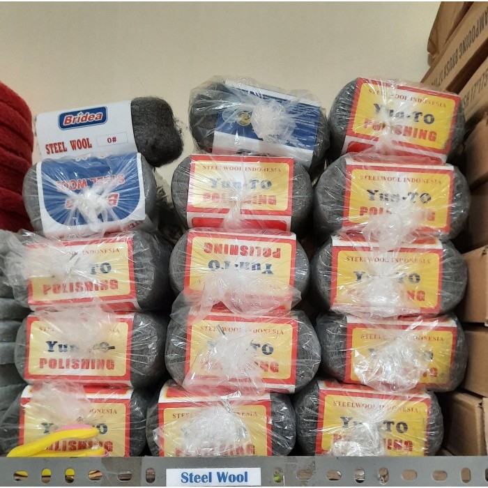 Jual Steel Wool Serabut Baja Grit #0 #1 #2 ( 1 Pack = 5 Pc) | Shopee ...