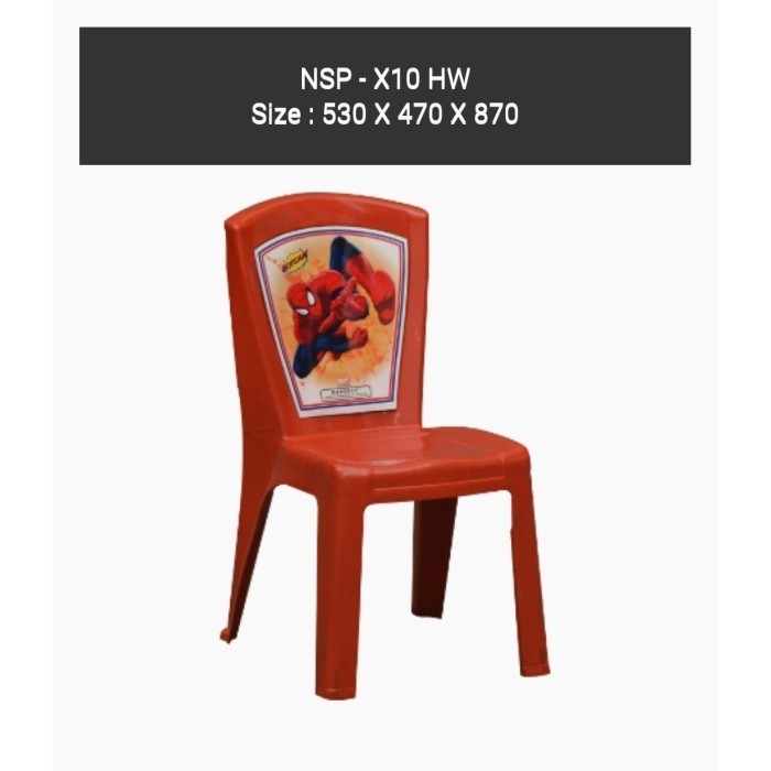 Jual New 100% Originalll Kids Chair Spiderman Napolly Nsp X10 Hw Kursi ...