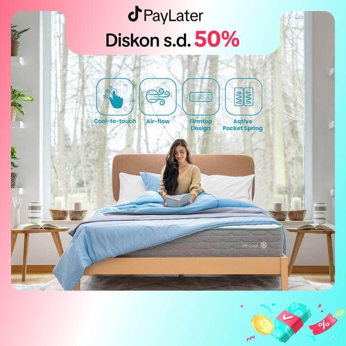 Jual KASUR DINGIN DREAMBOX AIR-COOL 25CM COOLING MATTRESS POCKET SPRING ...