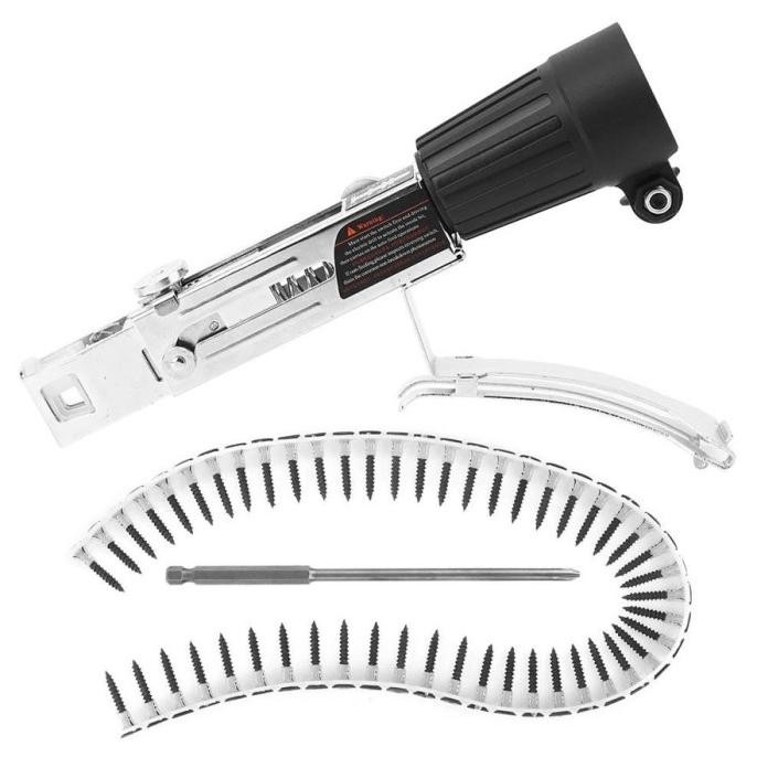Jual AUTOMATIC CHAIN NAIL GUN SEKRUP GYPSUM TEMBAK SCREW GUN | Shopee ...