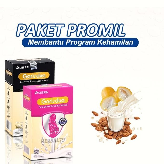 Jual PAKET Susu kambing Garisdua promil almond kurma muda pria wanita ...