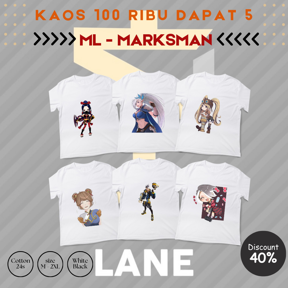Jual Kaos Distro Pria Murah Keren - Katalog Marksman Mobile Legends 100 dapat 5 Terbaru 2025 by ...