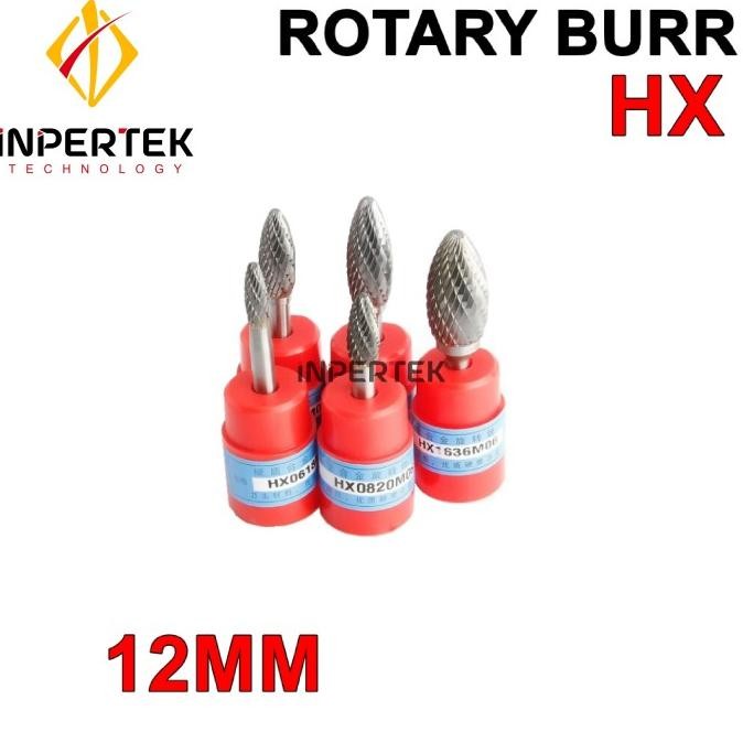 Jual Baru HX1232M06 Rotary Burr Carbide Tuner 12mm Cuner Mata Bor Cun ...