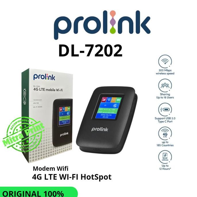 Jual Murah Prolink Dl-7202 Portable 4G Lte Wi-Fi Modem Hotspot | Shopee ...
