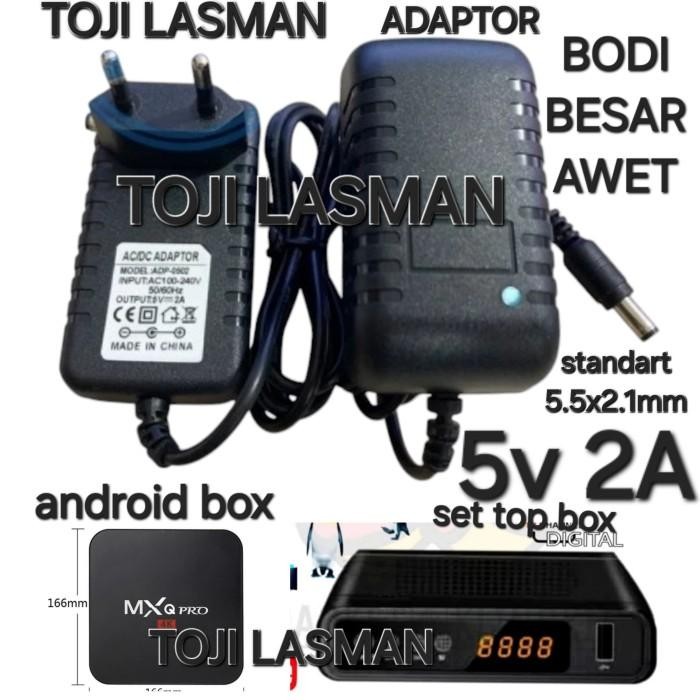 Jual ( ADAPTOR STB SET TOP BOX BOK 5V 2A ) COLOKAN PSU TRAVO POWER ...