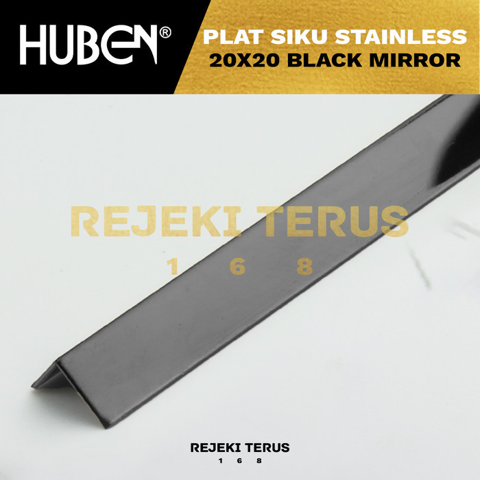 Jual Plat Siku STAINLESS STEEL L BLACK MIRROR 2x2cm HUBEN / List Edging ...