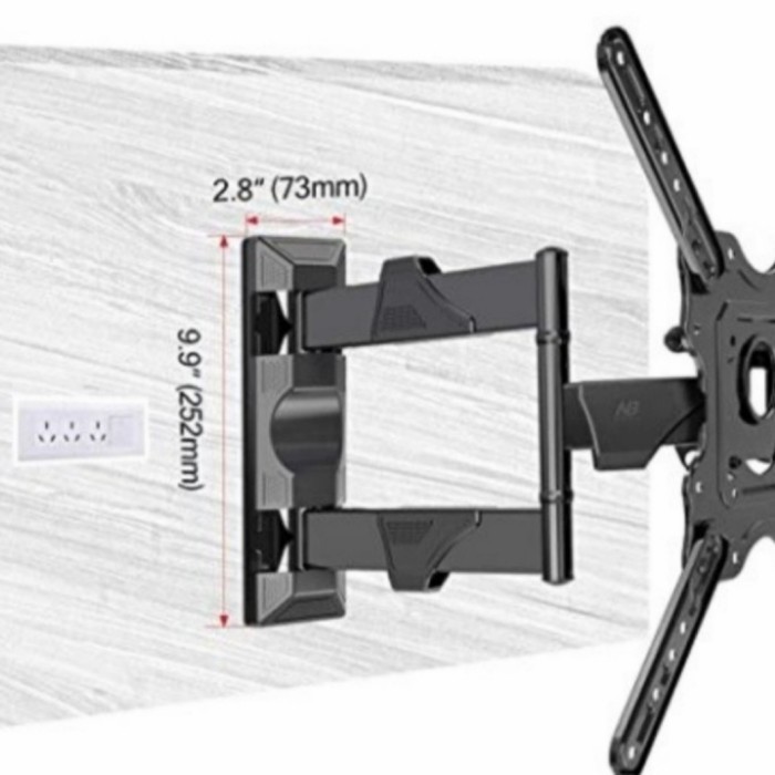 Jual BRACKET TV LED NORTH BAYOU NB P4 NBP4 32-55" INCH TILT SWIVEL ...