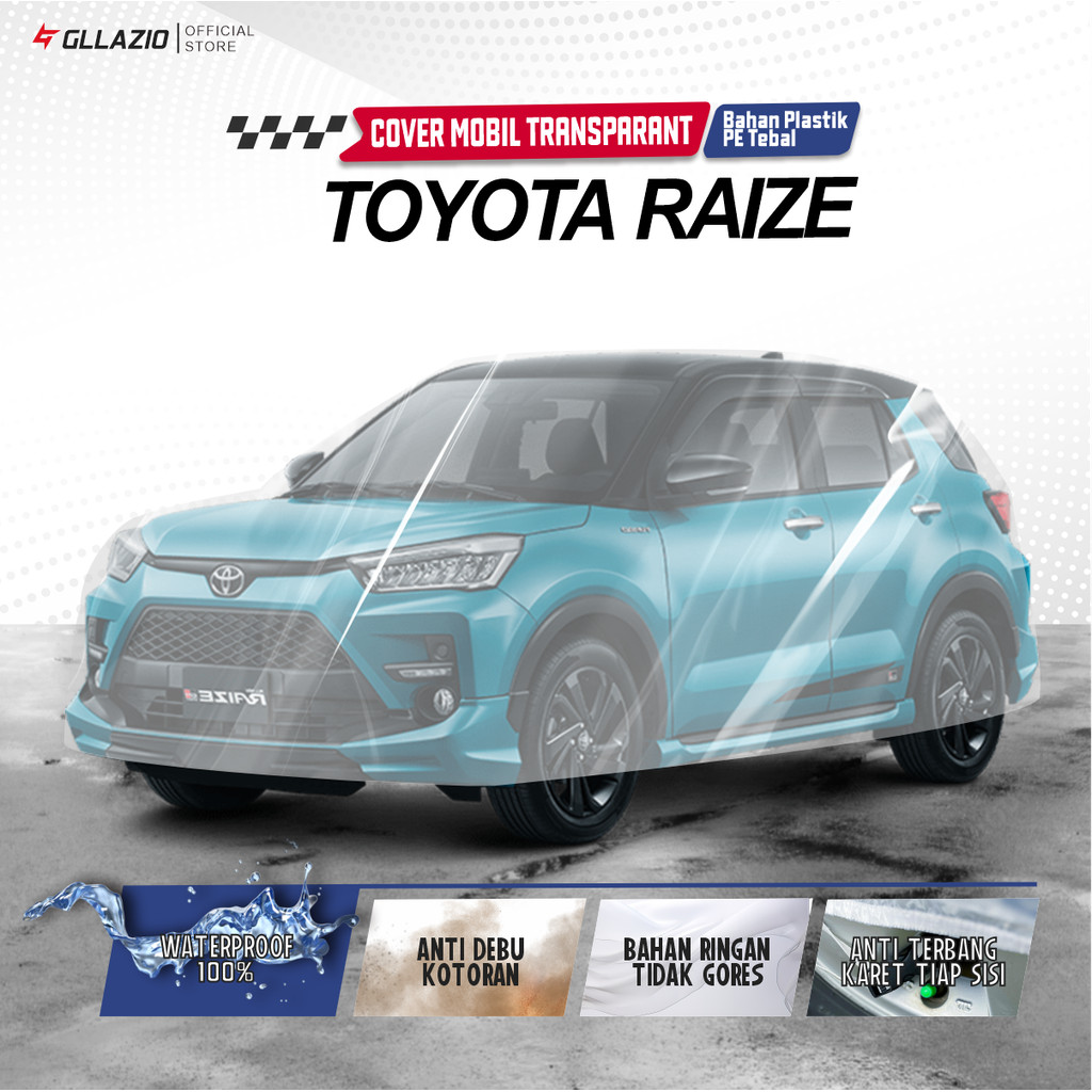 Jual Body Cover Mobil Toyota Raize Transparan / Sarung Mobil Raize ...