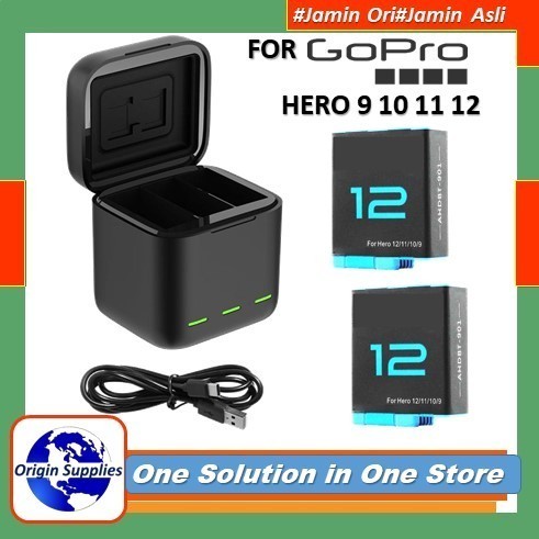 Jual HARGA DISC - Battery For GoPro Hero 9 10 11 12 Black 1800mAh ...