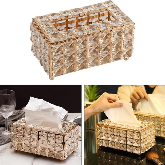 Jual Triple W Crystal Tissue Box Blink Tempat Kotak Tisu Kristal Unik ...