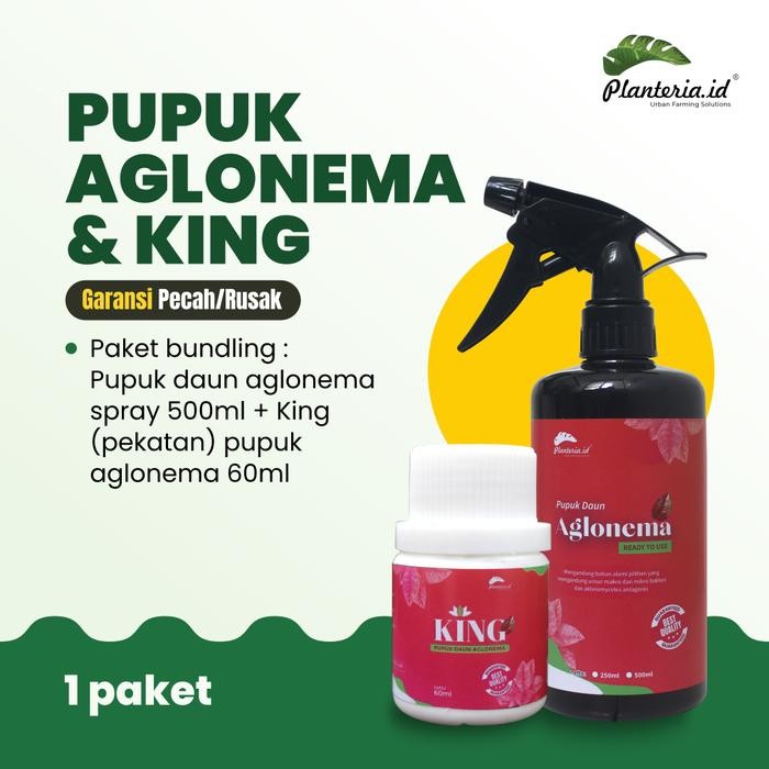 Jual PAKET PUPUK DAUN AGLONEMA SPRAY DAN KING 60ML BY PLANTERIA Tanaman ...