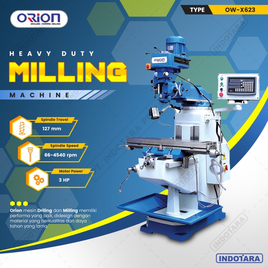 Jual Mesin Frais Orion Milling Machine OW-X623 | Shopee Indonesia