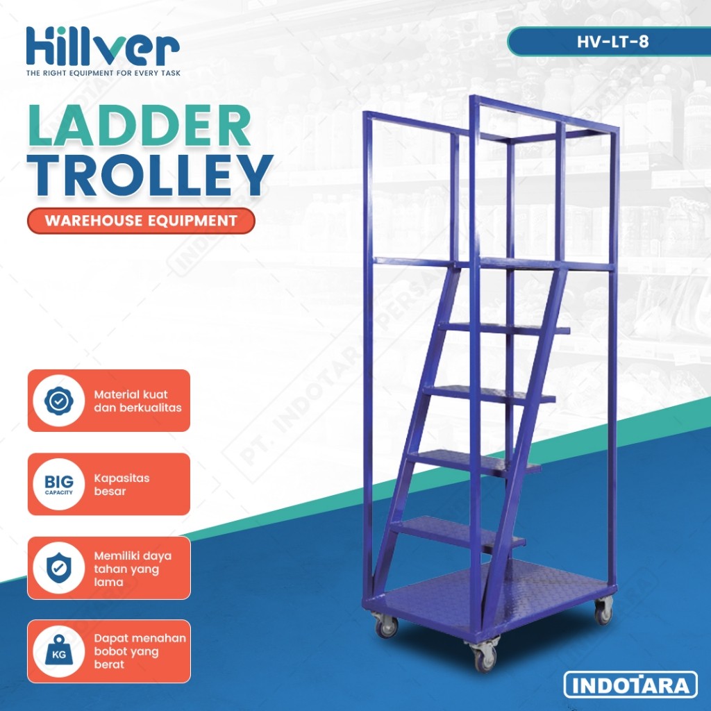 Jual Tangga Dorong Gudang Supermarket Multifungsi Ladder Truck Hillver ...